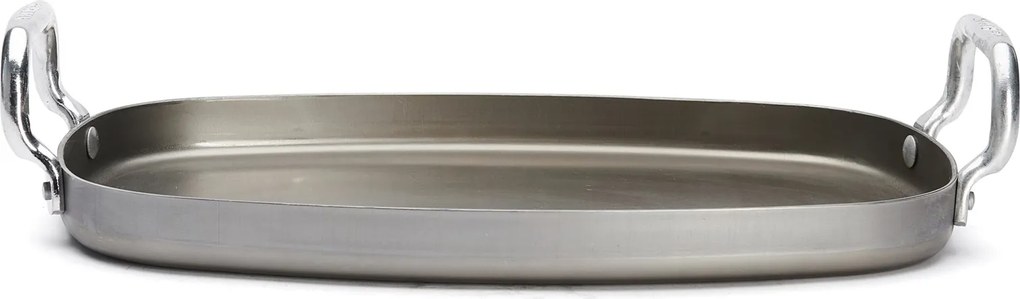 Oválná pánev ke grilování Plancha de Buyer MINERAL B 38x26cm hladká
