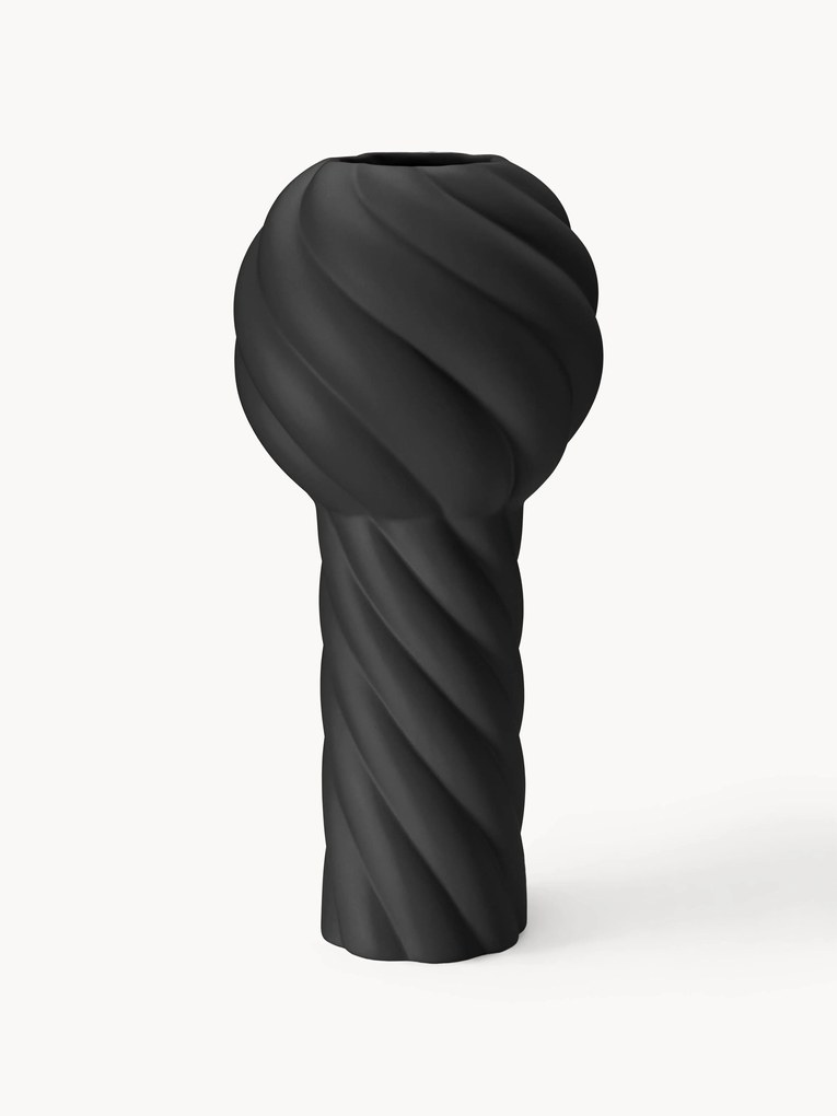 Ručně malovaná keramická váza Twist Pillar, V 34 cm