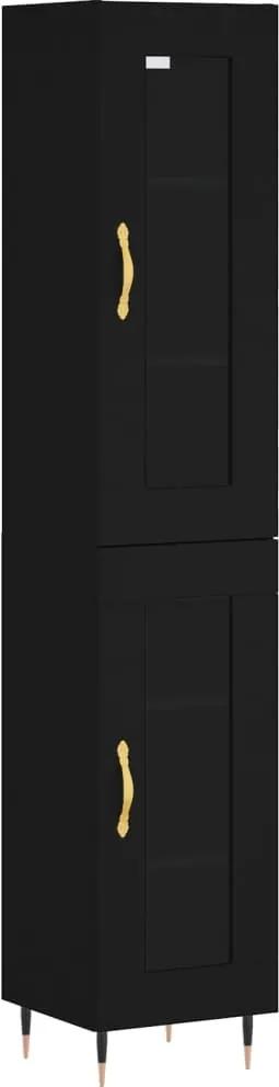 vidaXL Skříň highboard 34,5x34x180 cm kompozit [3199410] Barva: Bílá
