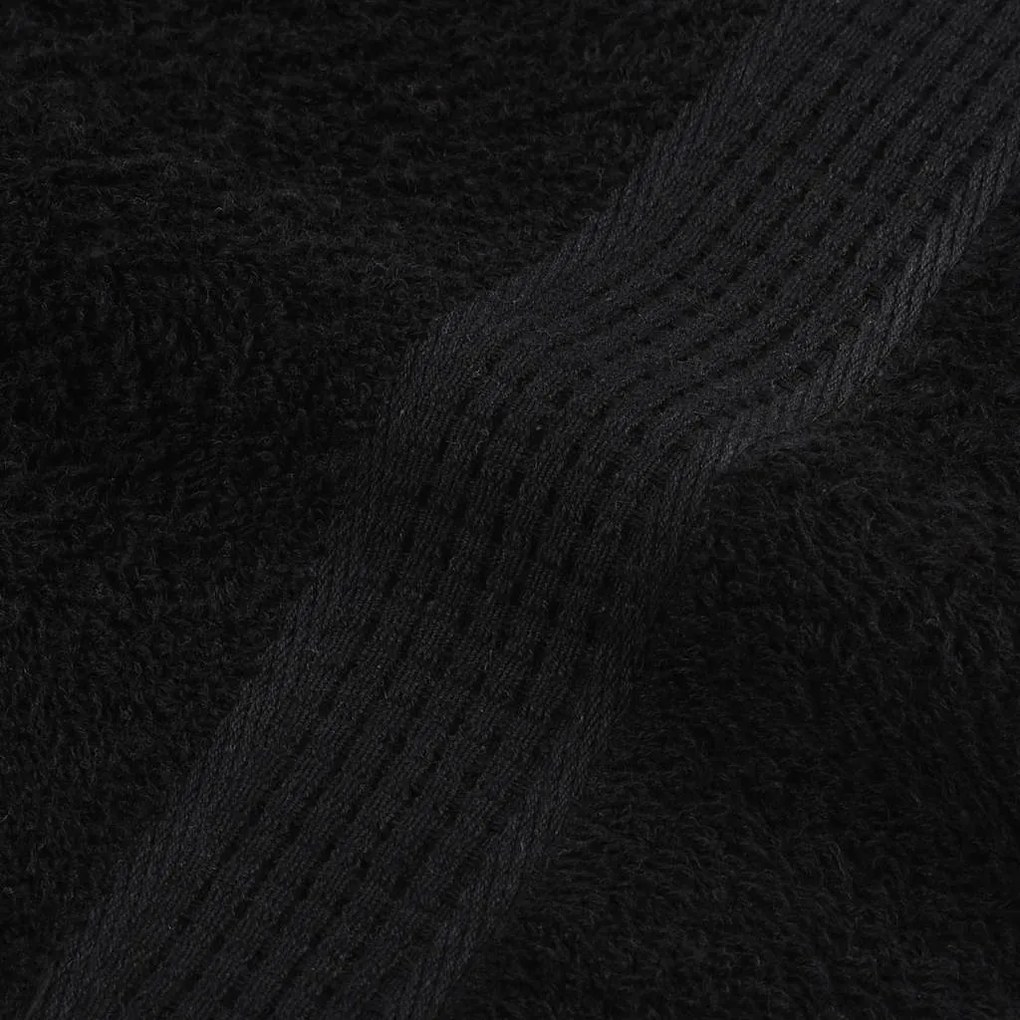 Ručníky pro hosty FROGN 10 ks černé 30x50 cm 360 g/m² 136949