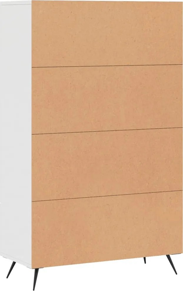 vidaXL Skříň highboard 69,5 x 31 x 115 cm kompozitní dřevo [828204] Barva: Bílá