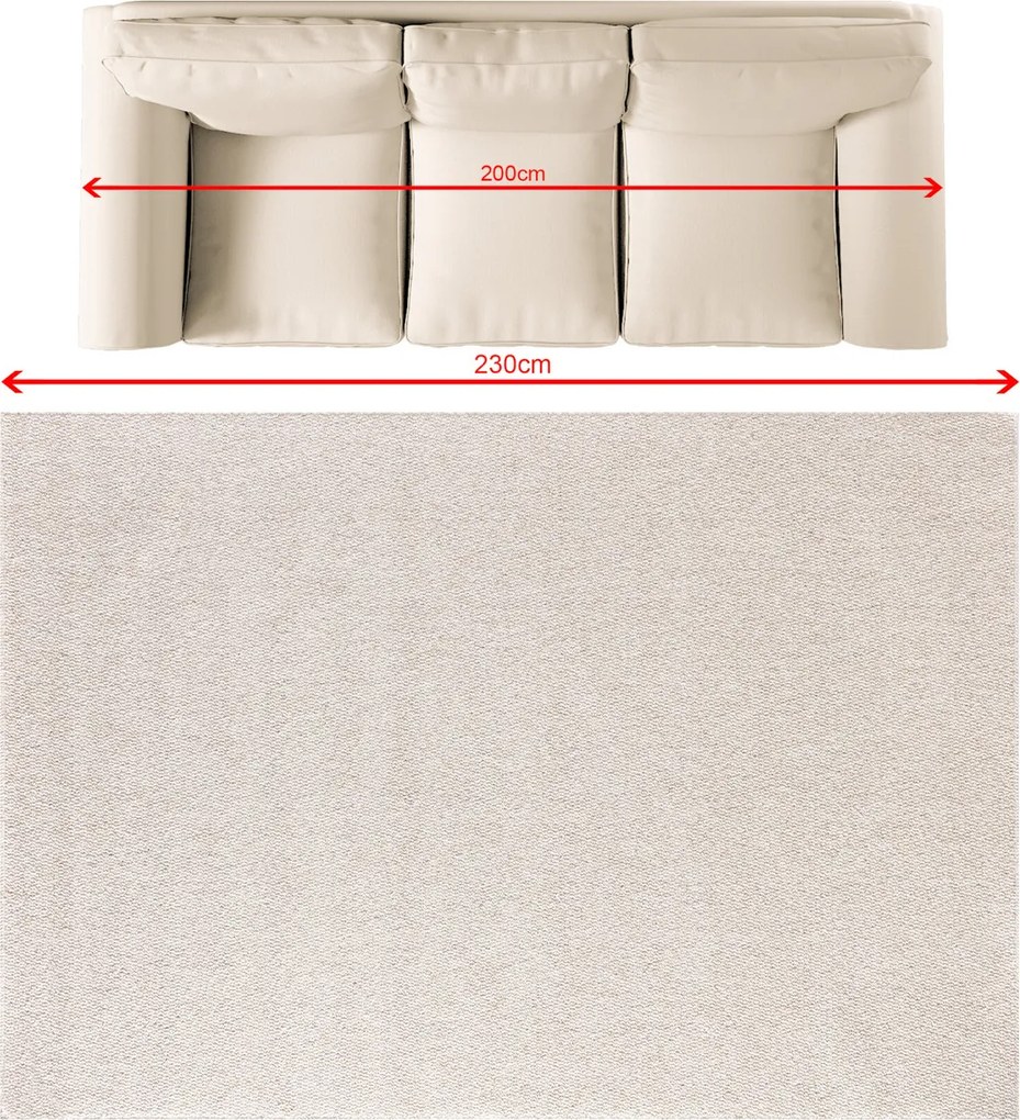 Koberec Solaro linen grey 160x230 cm