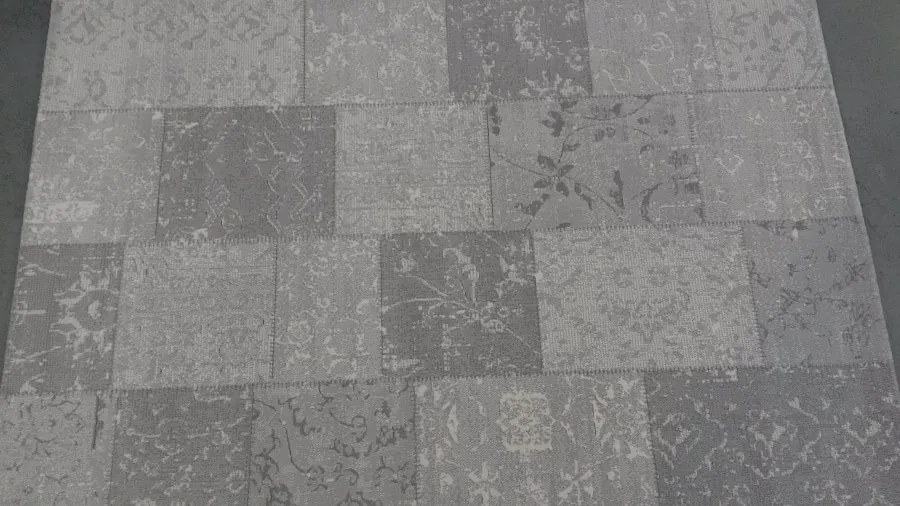 moderní kusový koberec PIAZZO 12168 šedý světlý 120x170