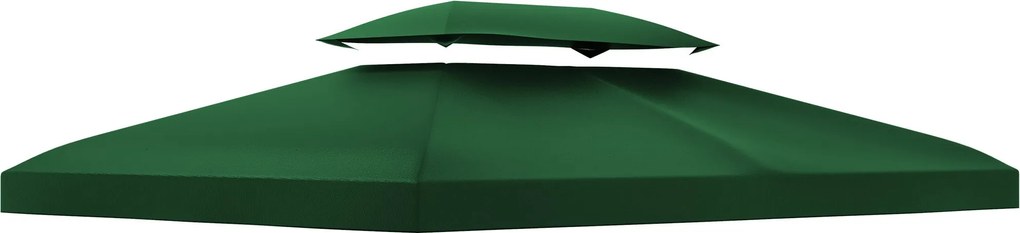 Náhradní střecha Outsunny pro kovový pavilion 3x4m, voděodolná dvojitá střecha s dvojitou konstrukcí, kryt pro zahradní pavilion, párty stan, altán, p