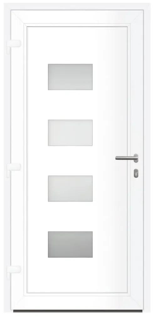 Vchodové dveře antracitové 100 x 210 cm hliník a PVC,  3157072