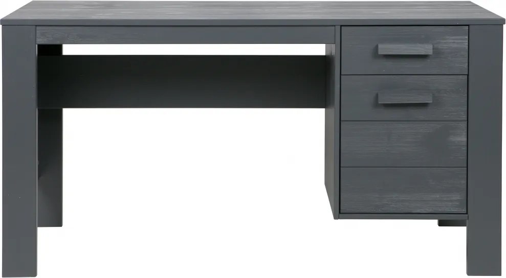 Pracovní stůl Koben 141 cm, tmavě šedá