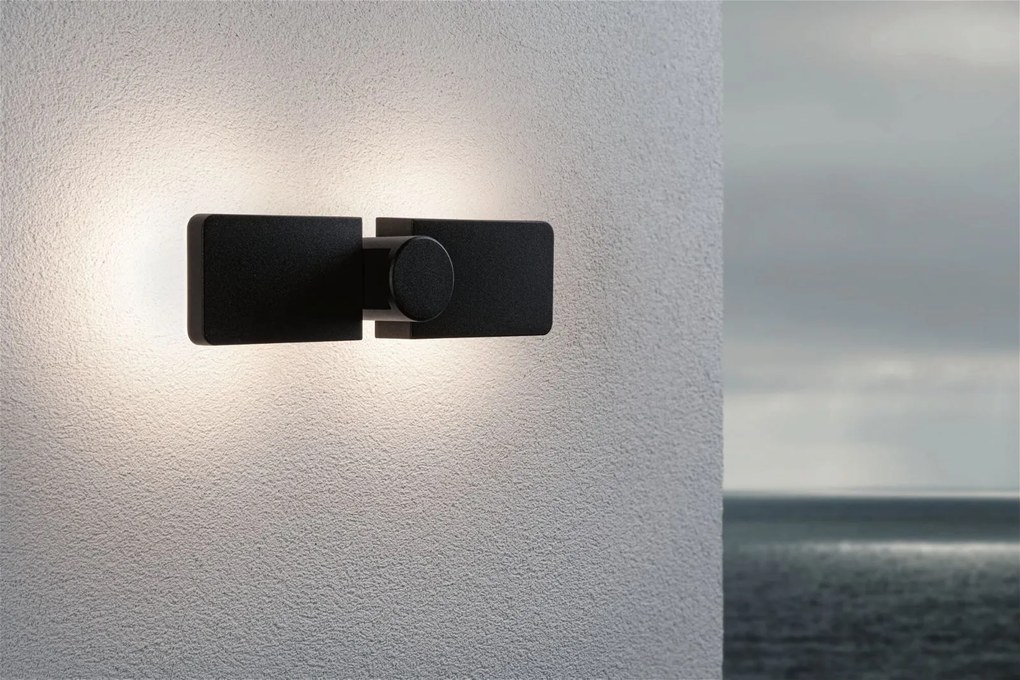 P 94766 LED venkovní nástěnné svítidlo Pekana IP44 300x130mm 3000K 2x6W 230V antracit hliník - PAULMANN