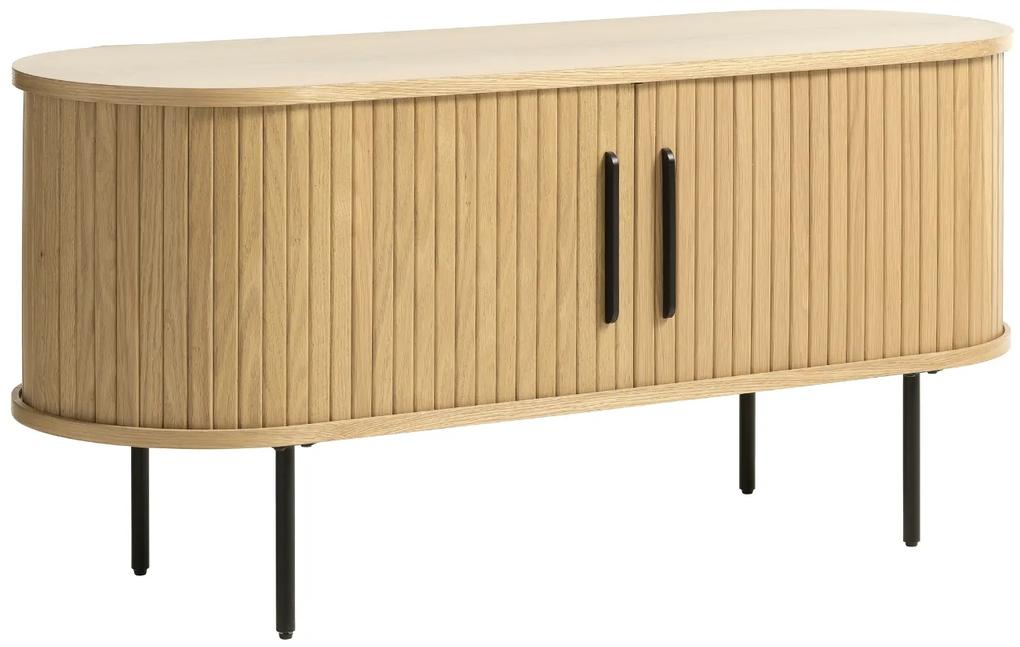 OnaDnes -20% Dubový TV stolek Unique Furniture Nola 120 x 40 cm