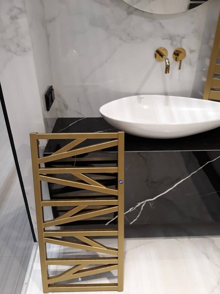 Hopa TRICK Gold koupelnový radiátor 530 x 1187 mm zlatý RADTRK501284SP