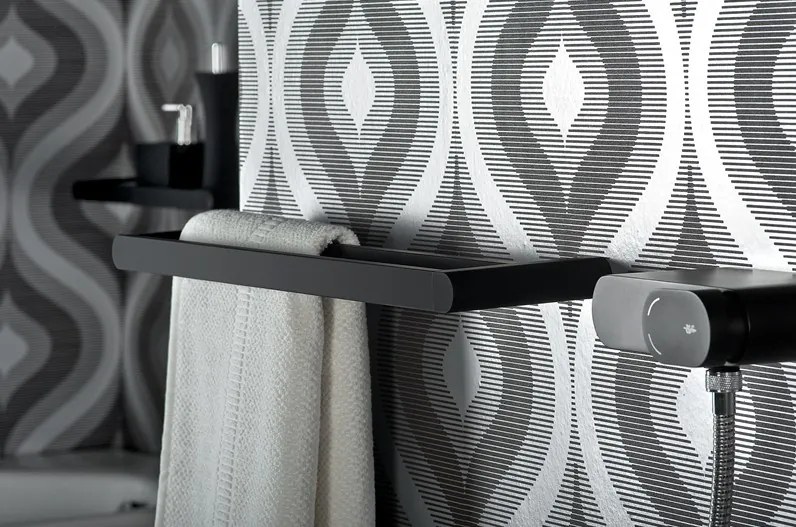 BISK Erga Futura, držák toaletního papíru, černá matná, ERG-02963