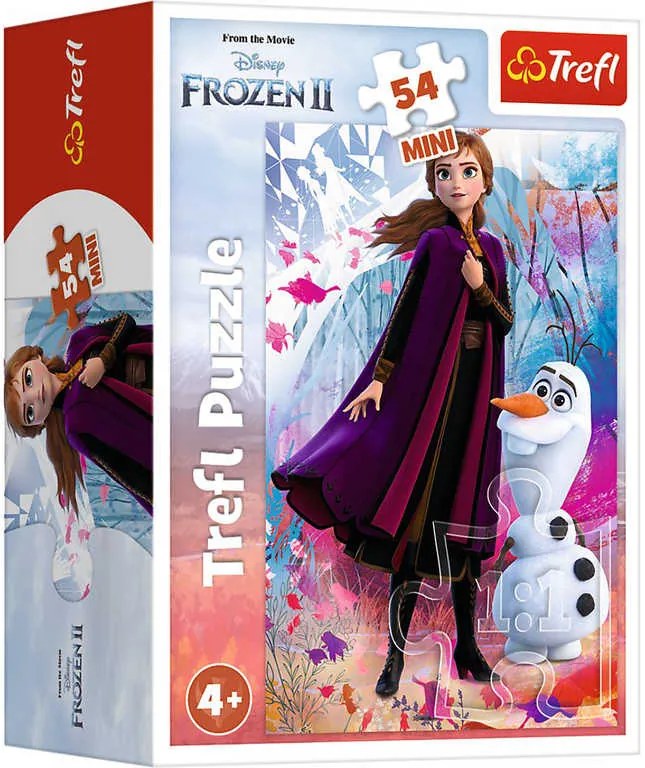 TREFL PUZZLE Frozen 2 (Ledové Království) mini 20x13cm 54 dílků 4 druhy tr54173