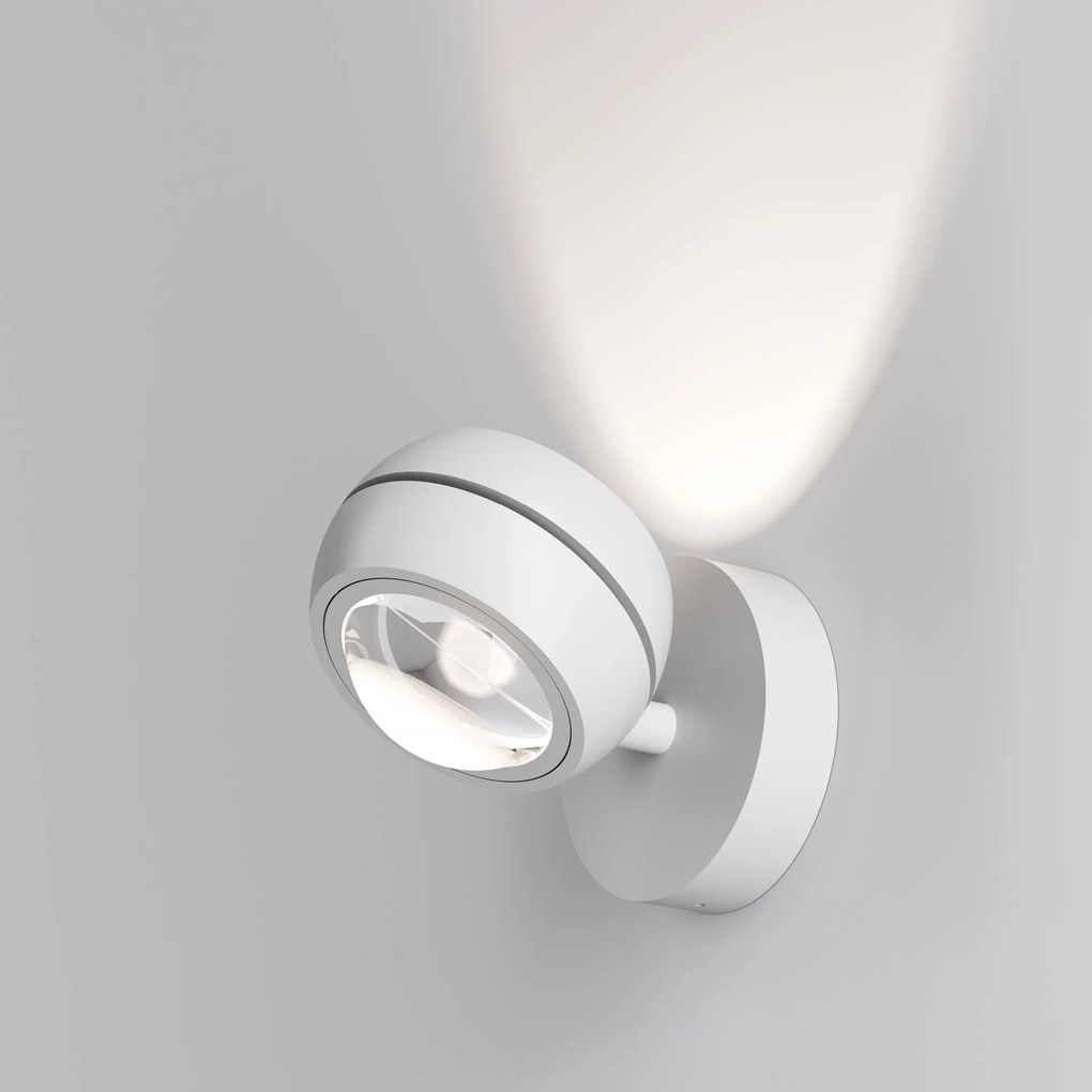 Lodes Nautilus mini, bílé svítidlo se 2 reflektory, 2x6W LED 3000K stmívatelné, prům. 8,5cm