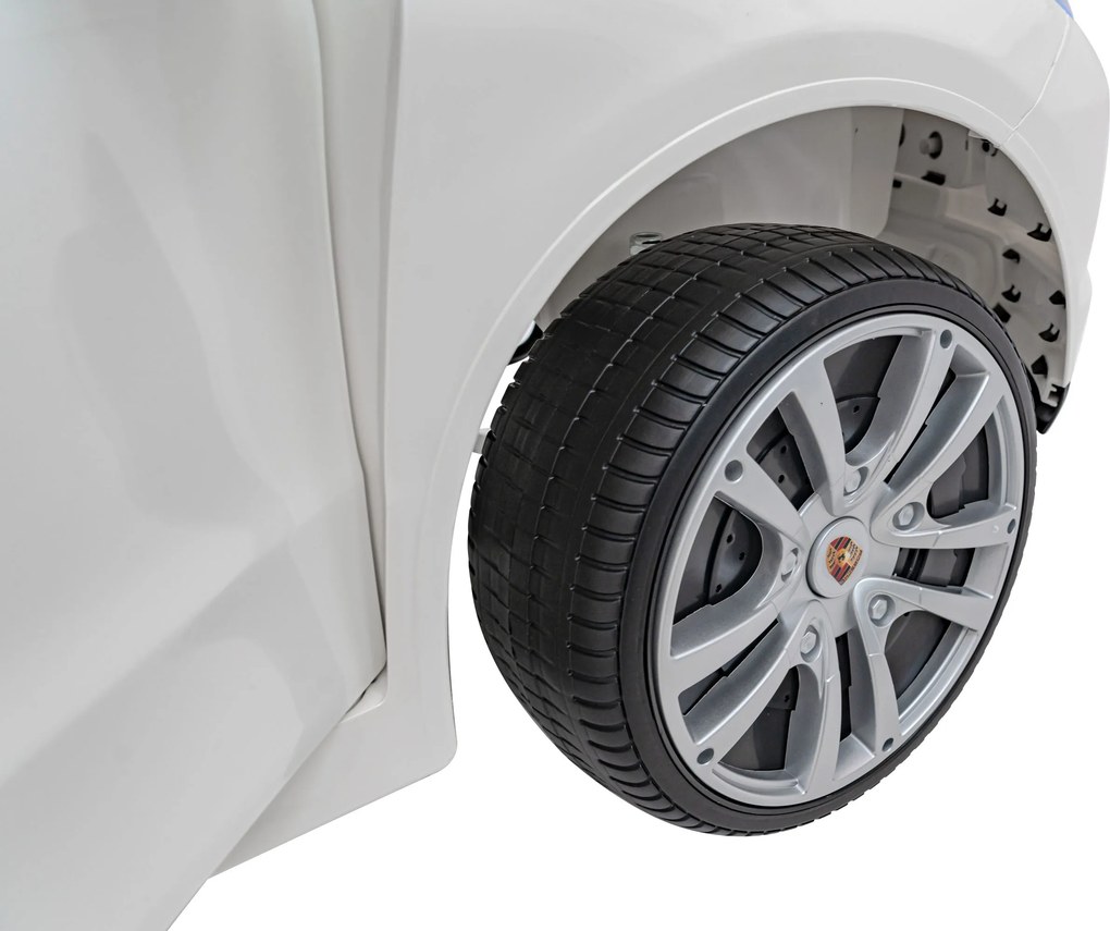 Ramiz Elektrické autíčko Porsche Cayenne S na baterie pro děti bílý lak SUV + dálkové ovládání