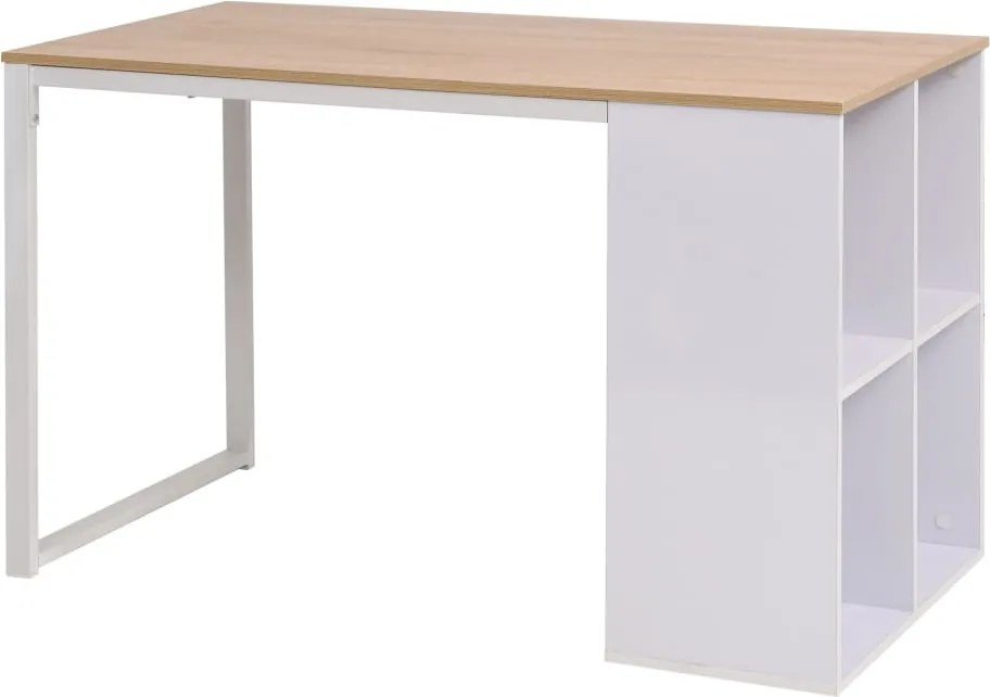 Psací stůl 120 x 60 x 75 cm dub a bílý 245720