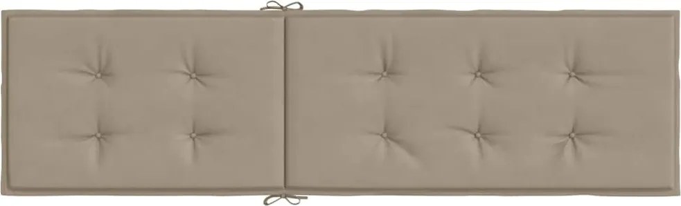 Poduška na polohovací židli taupe (75+105) x 50 x 4 cm 314181
