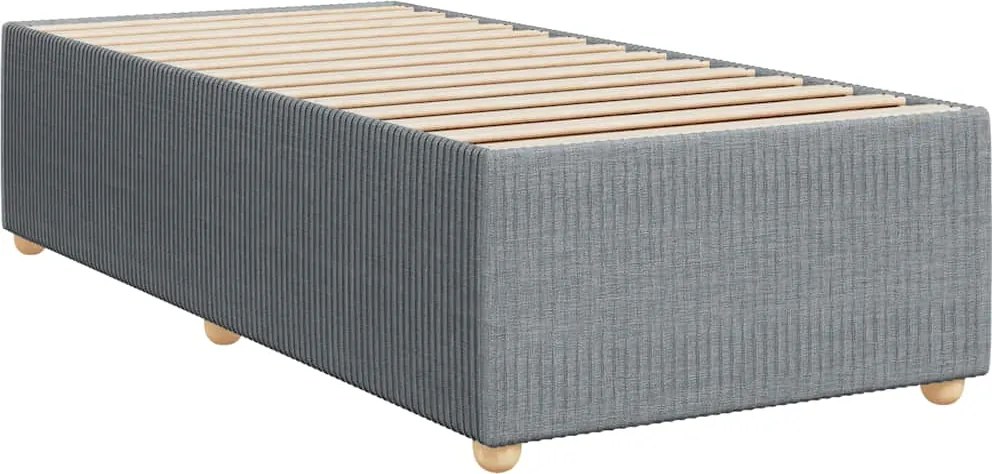 Rám postele bez matrace světle šedý 90 x 200 cm textil 3284907