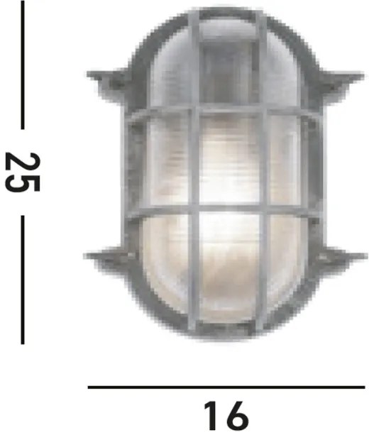 Searchlight 61402BS Venkovní stropní / nástěnné svítidlo BOBBI černé stříbro