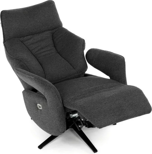 Polohovací křeslo šedé, elektrické TV-B3973 GREY2