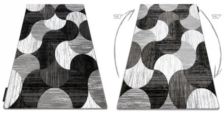 koberec ALTER Geo mušle šedá velikost 120x170 cm | krásné koberce cz