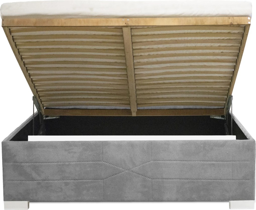 Postel KATI 120x200 cm Cappuccino Bez matrace
