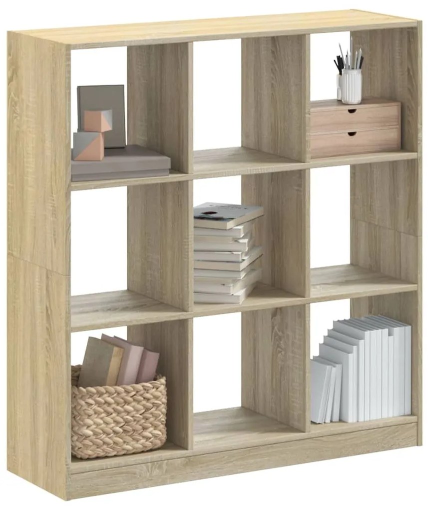 Knihovna dub sonoma 102 x 32 x 108 cm kompozitní dřevo 3307839
