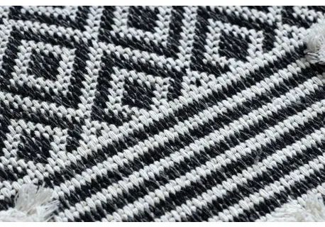 koberec ECO SISAL BOHO MOROC Geometrický 22321 střapce dvě úrovně r velikost 117x170 cm | krásné koberce cz