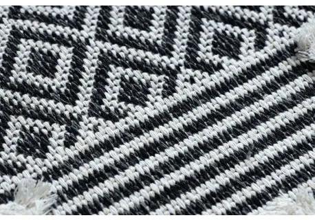 koberec ECO SISAL BOHO MOROC Geometrický 22321 střapce dvě úrovně r velikost 194x290 cm | krásné koberce cz