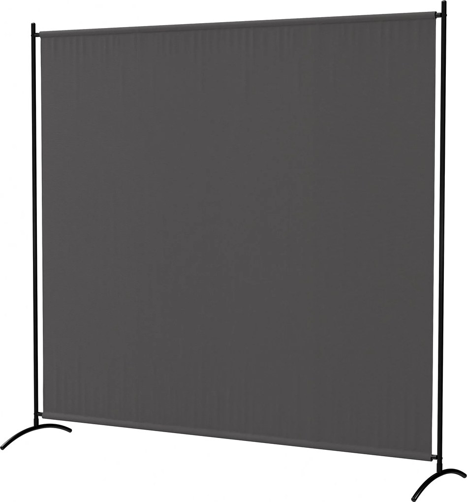 Outsunny zástěna pro soukromí 180 x 50 x 180 cm (tmavě šedá) — ochrana UPF 30+, voděodpudivá, stabilní podstavec