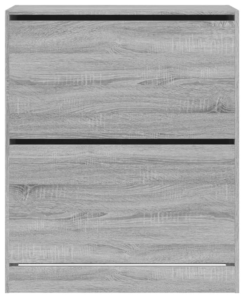 Botník šedý sonoma 80 x 34 x 96,5 cm kompozitní dřevo - Default Title