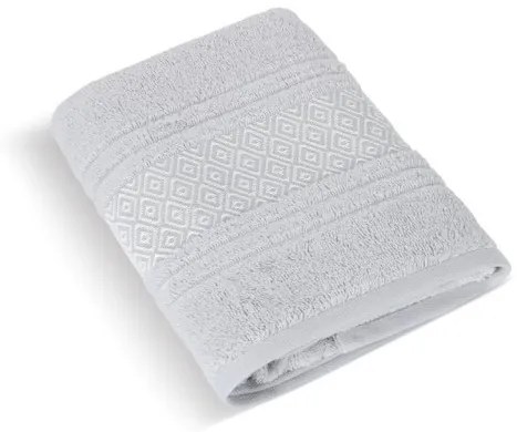 Bellatex Froté ručník Mozaika, světle šedý - 50x100 cm