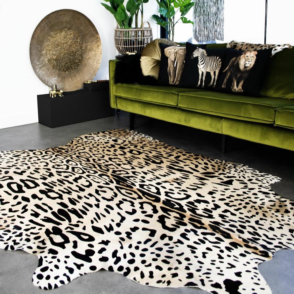 Kožený koberec COW JAGUAR