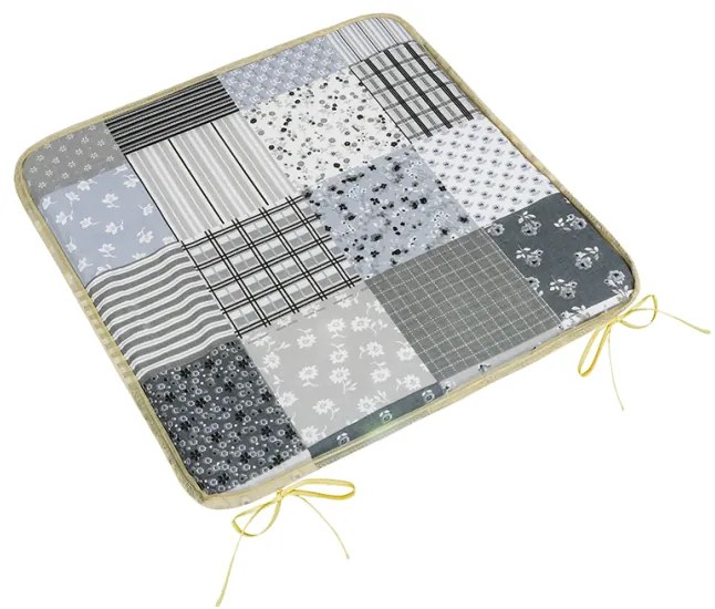 Bellatex Sedák Adéla hladký 40x40 cm Patchwork šedá
