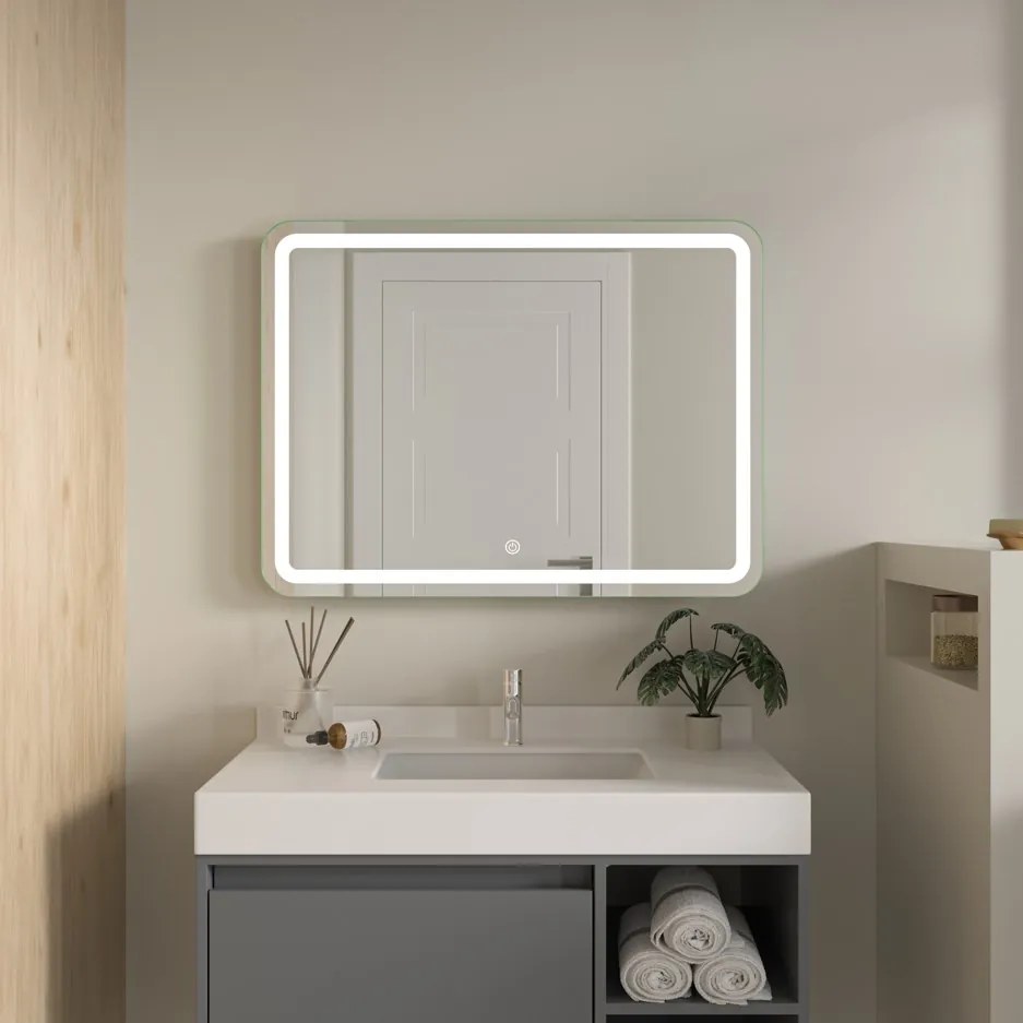 Erga Isabella, LED zrcadlo 80x60cm, 2185 lm, 6500K, přední/zadní osvětlení, ERG-V01-129-8060-00