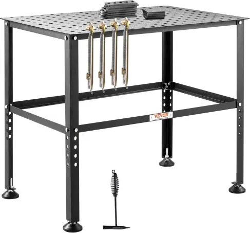 Svařovací stůl 91,4 × 61 cm 362,9 kg Svařovací pracovní stůl s otvory pro upevnění
