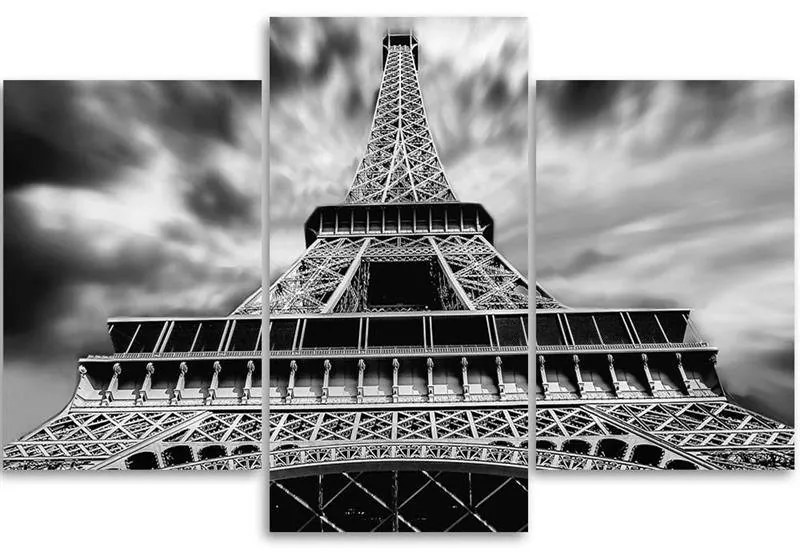 Gario Obraz na plátně Eiffelova věž v Paříži - 3 dílný Rozměry: 60 x 40 cm