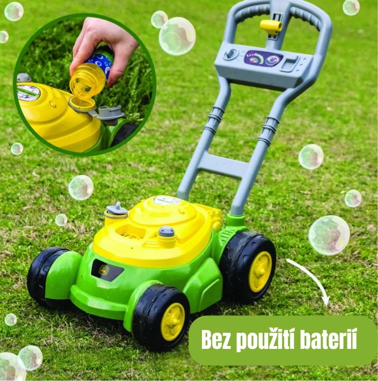 John Deere Bublifuková sekačka Kids