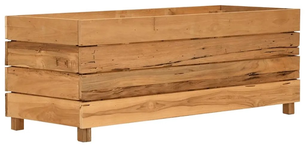 vidaXL Marketos Vyvýšený záhon 100x40x38 cm recyklované teakové dřevo a ocel