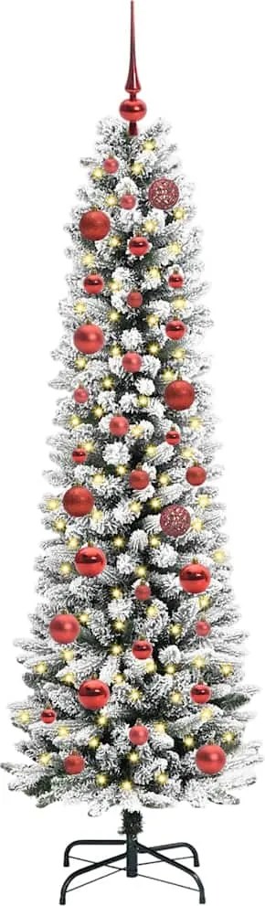 Umělý vánoční stromeček Bílá 150 cm PVC, kov a plast 3396093