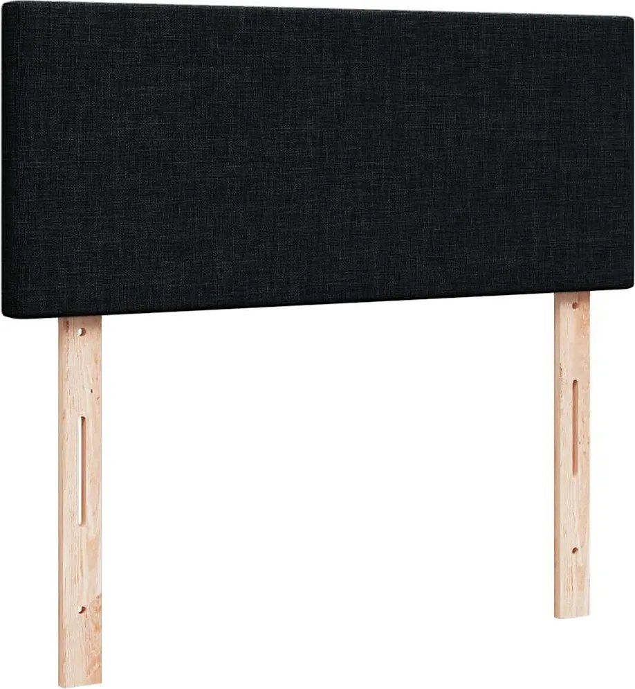 Box spring postel s matrací černá 120x200 cm textil 3287418