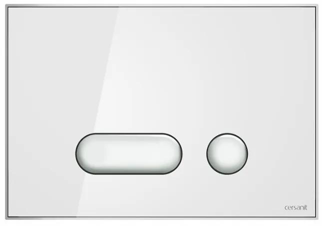 Cersanit Intera, splachovací tlačítko, bílé sklo, S97-022