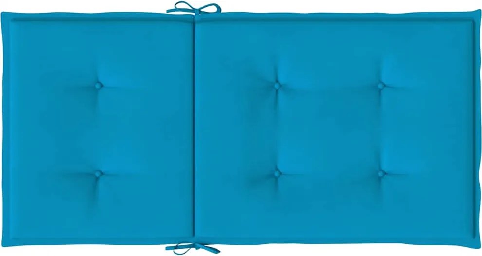 Podušky na židli nízké opěradlo 6 ks modré 100x50x3 cm oxford 314135