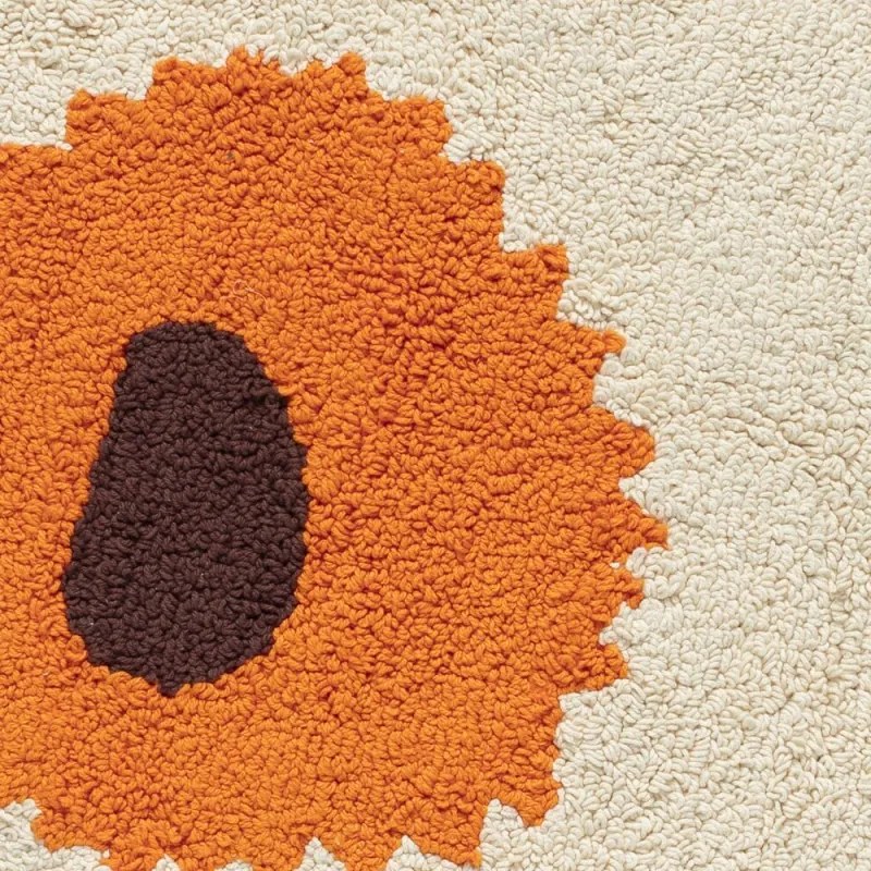 Koupelnová předložka Unikko 73x74, béžovo-oranžová