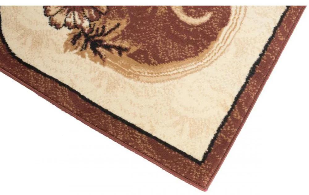 Kusový koberec PP Riccio hnědý atyp 80x250cm
