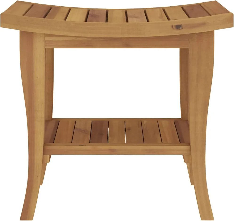 Odkládací stolek do koupelny 50x35x45 cm masivní teakové dřevo 340748