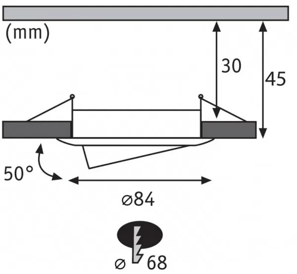 Paulmann 93080 - SADA 3xLED/6W IP23 Stmívatelné podhledové svítidlo COIN 230V