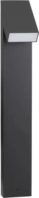 NV 9020931 Venkovní sloupkové svítidlo BRIGITTA černý hliník a akrylový difuzor proti oslnění LED 6W 3000K 100-240V IP65 - NOVA LUCE