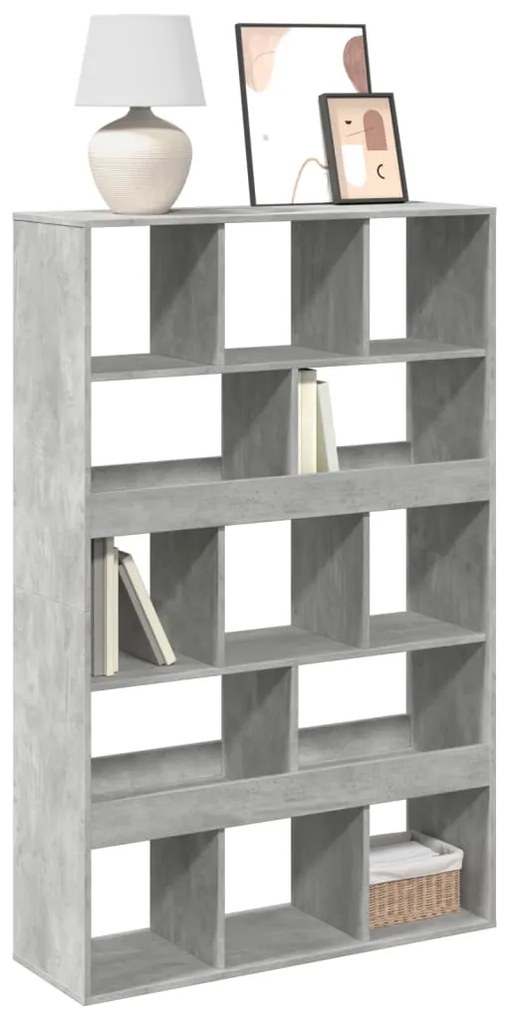Knihovna betonově šedá 100 x 33 x 156,5 cm kompozitní dřevo 3309369