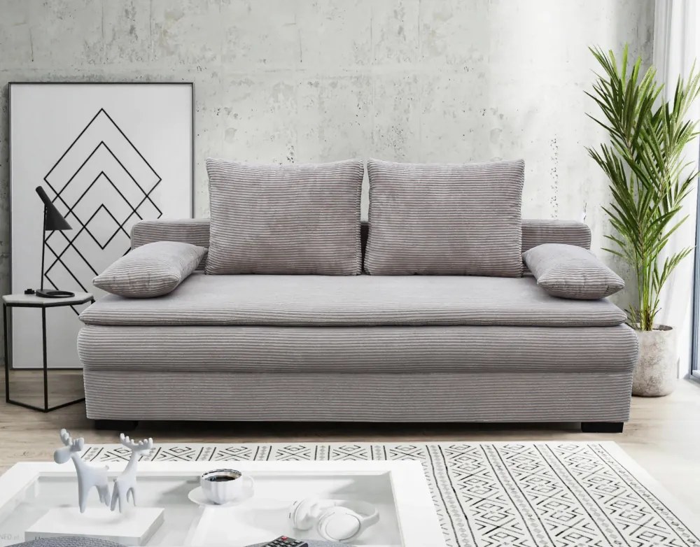 Rozkládací pohovka, béžová, SENTO