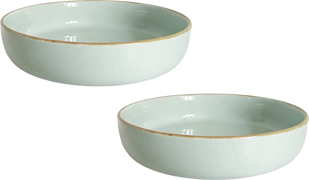 Sinsay - Puntíkované misky s okrajem 2 pack - zelená