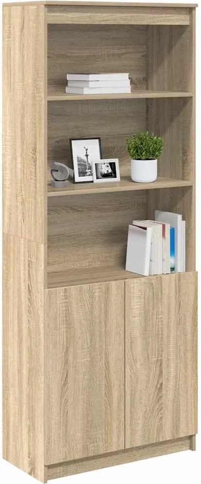Skříň highboard dub sonoma 70 x 35 x 180 cm kompozitní dřevo 3328473